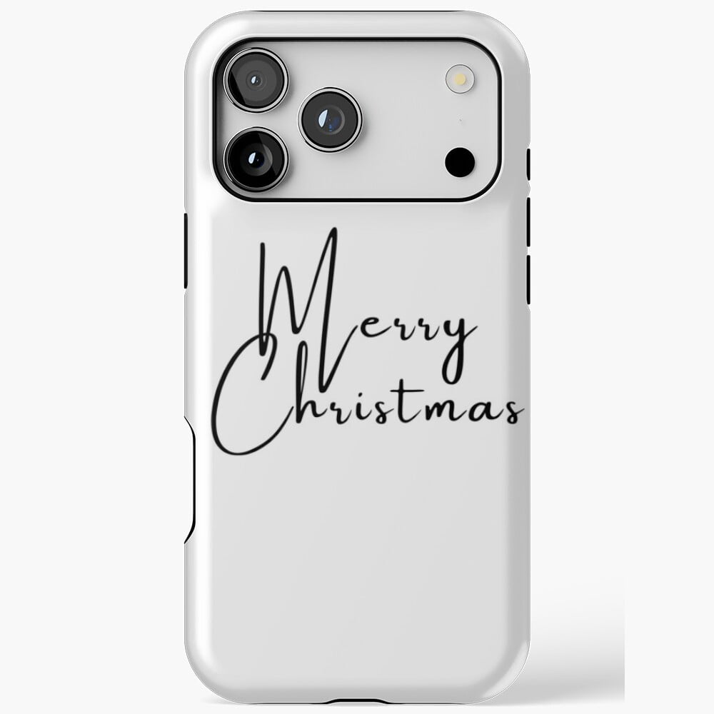 Classic Traditional Merry Christmas Holiday Season Greeting Card iPhone ...