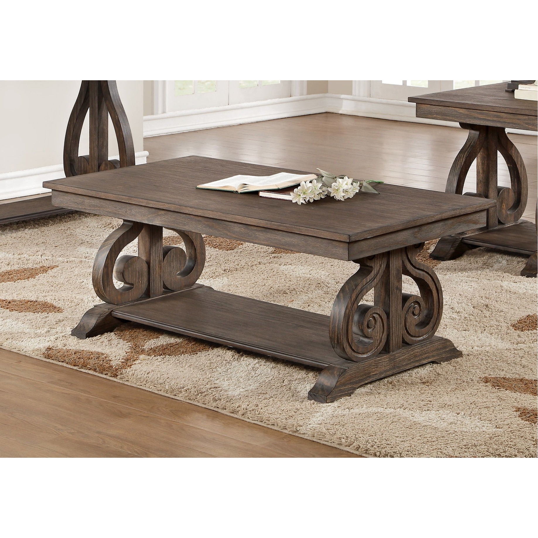 Classic Traditional Wooden Cocktail Table | For Primary Living Space ...