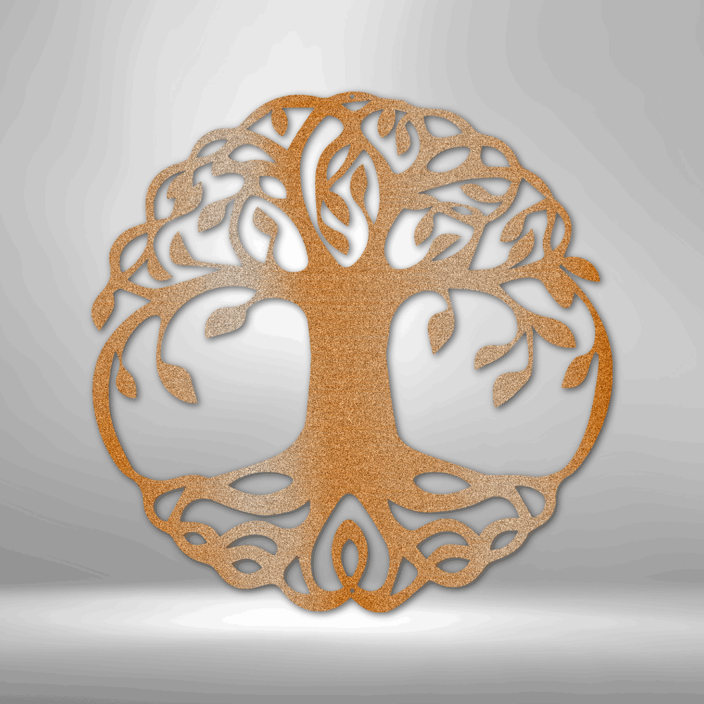 Classic Tree of Life Steel Sign Laser Cut Powder Coated Home & Office ...