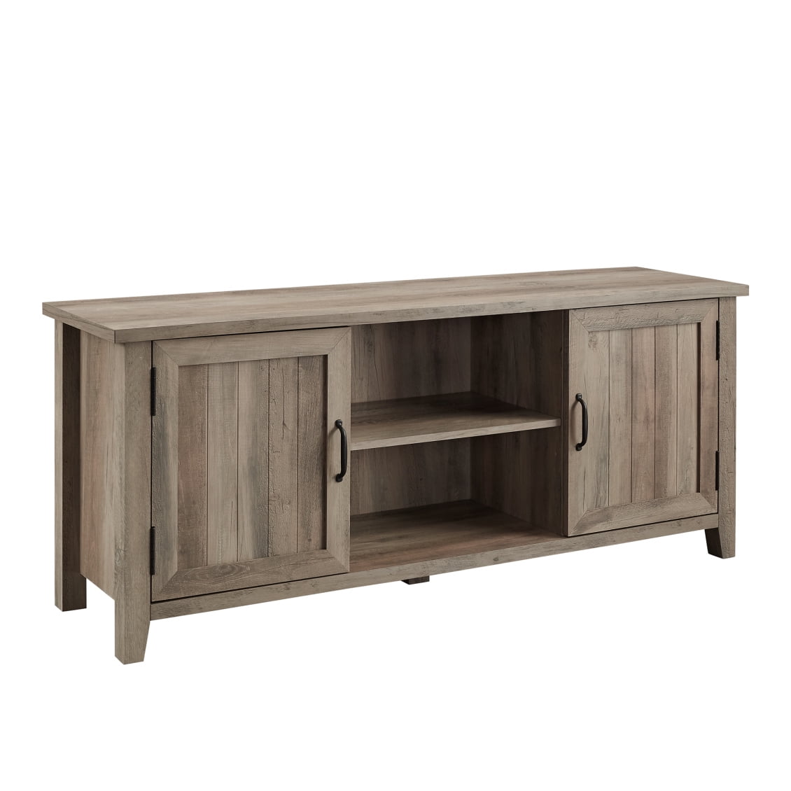 Classic Trough Door TV Stand for TVs 65 Inches and Under, Living Room ...
