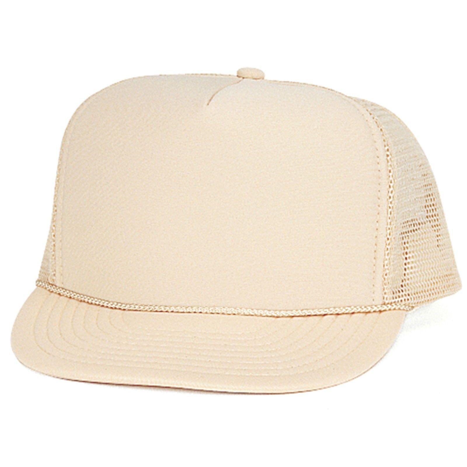 Classic Trucker Baseball Hats Caps Foam Mesh Blank Solid Two Tone ...
