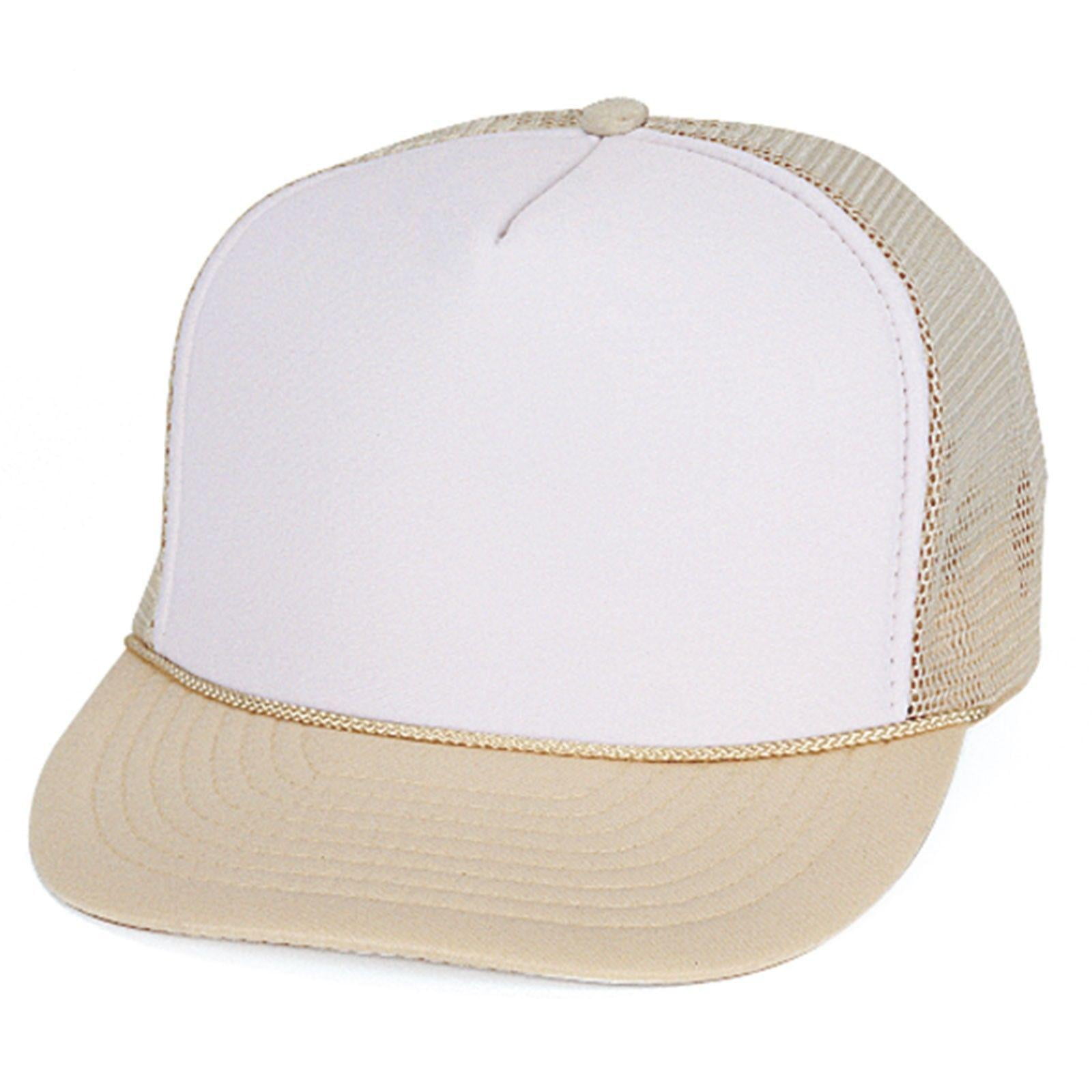 Classic Trucker Baseball Hats Caps Foam Mesh Blank Solid Two Tone ...
