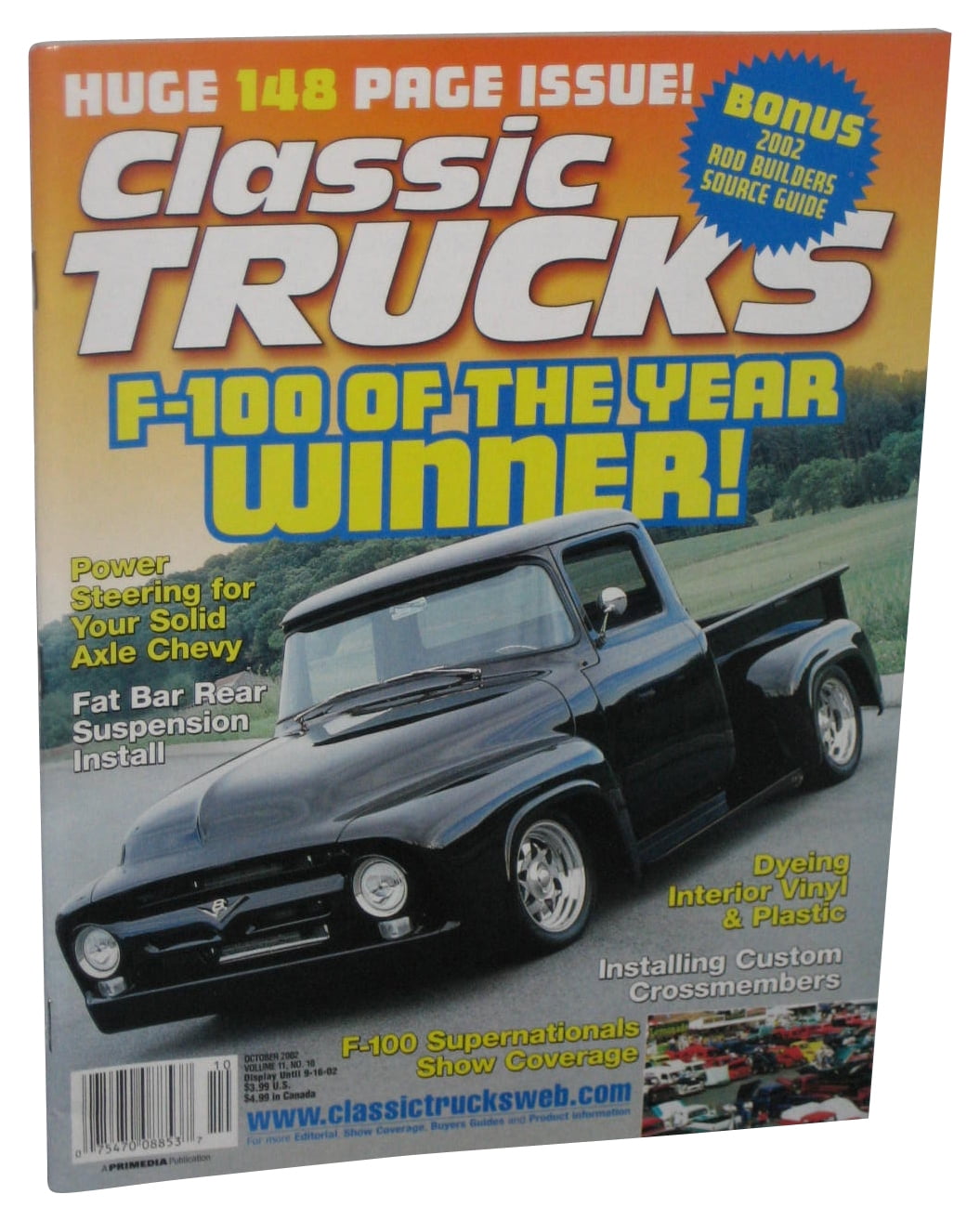 Classic Trucks F-100 of The Year Winner October 2002 Magazine Book - Walmart.com