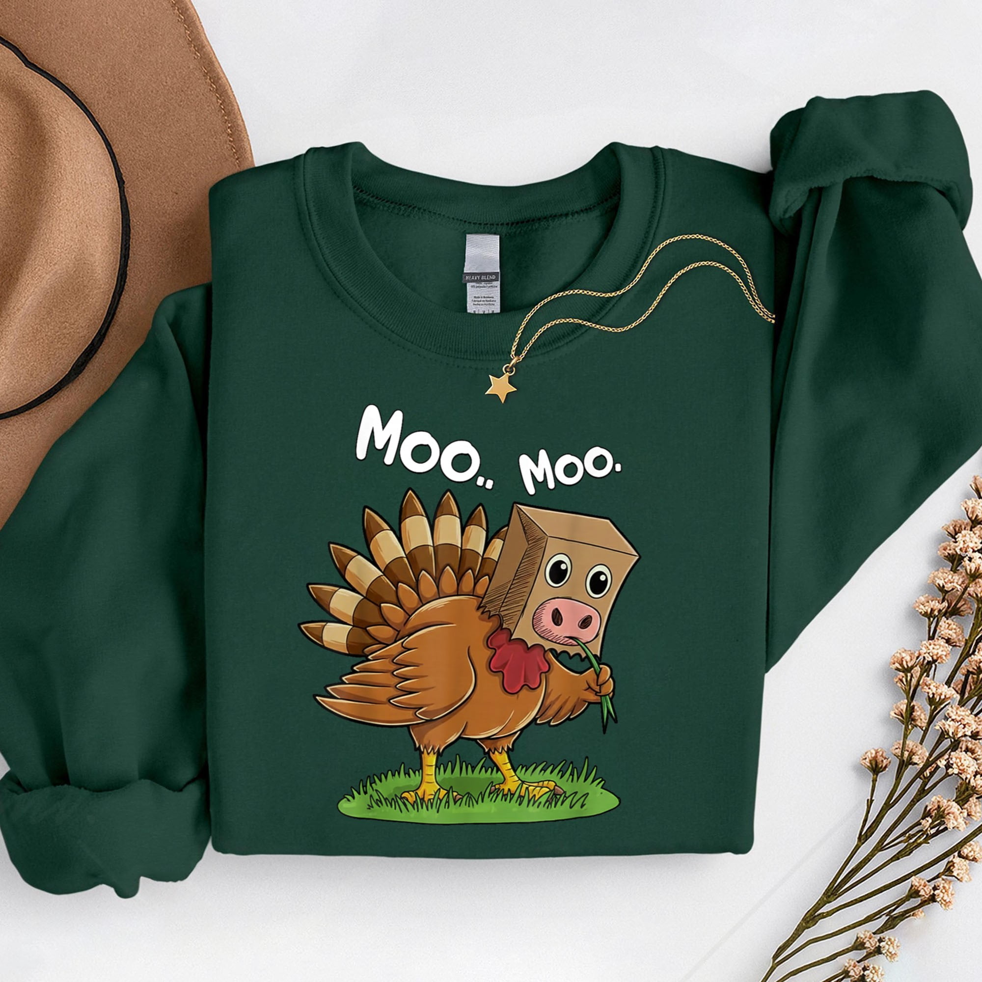 Classic Turkey Cow Moo Moo – T-Shirt, Hoodie & Sweatshirt ...
