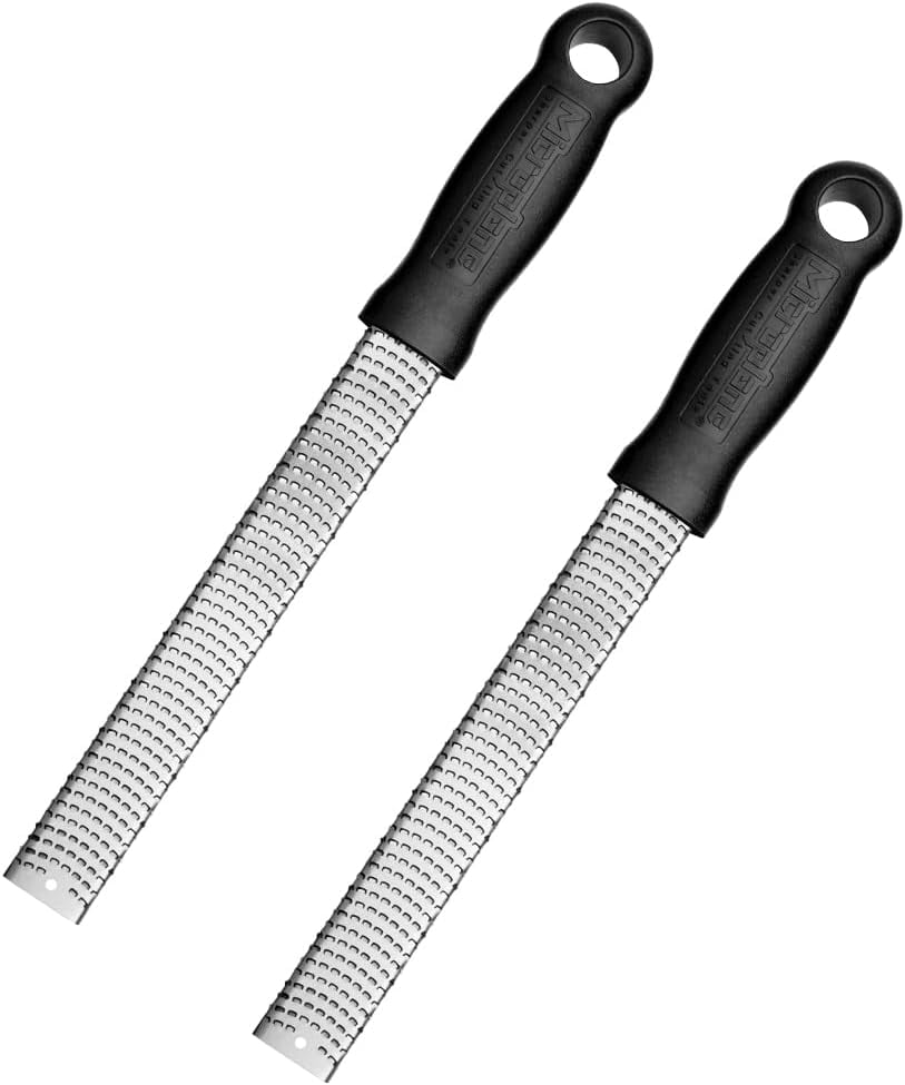Classic Twin Pack - 12" Black Zester Grater with Surgical-Grade ...