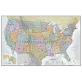 Classic USA Map Poster - 34 x 22 - Front Lamination - Maps ...