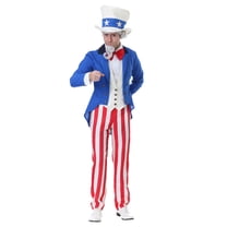 California Costumes Mens Deluxe Uncle Sam Costume, Patriotic 4th of ...