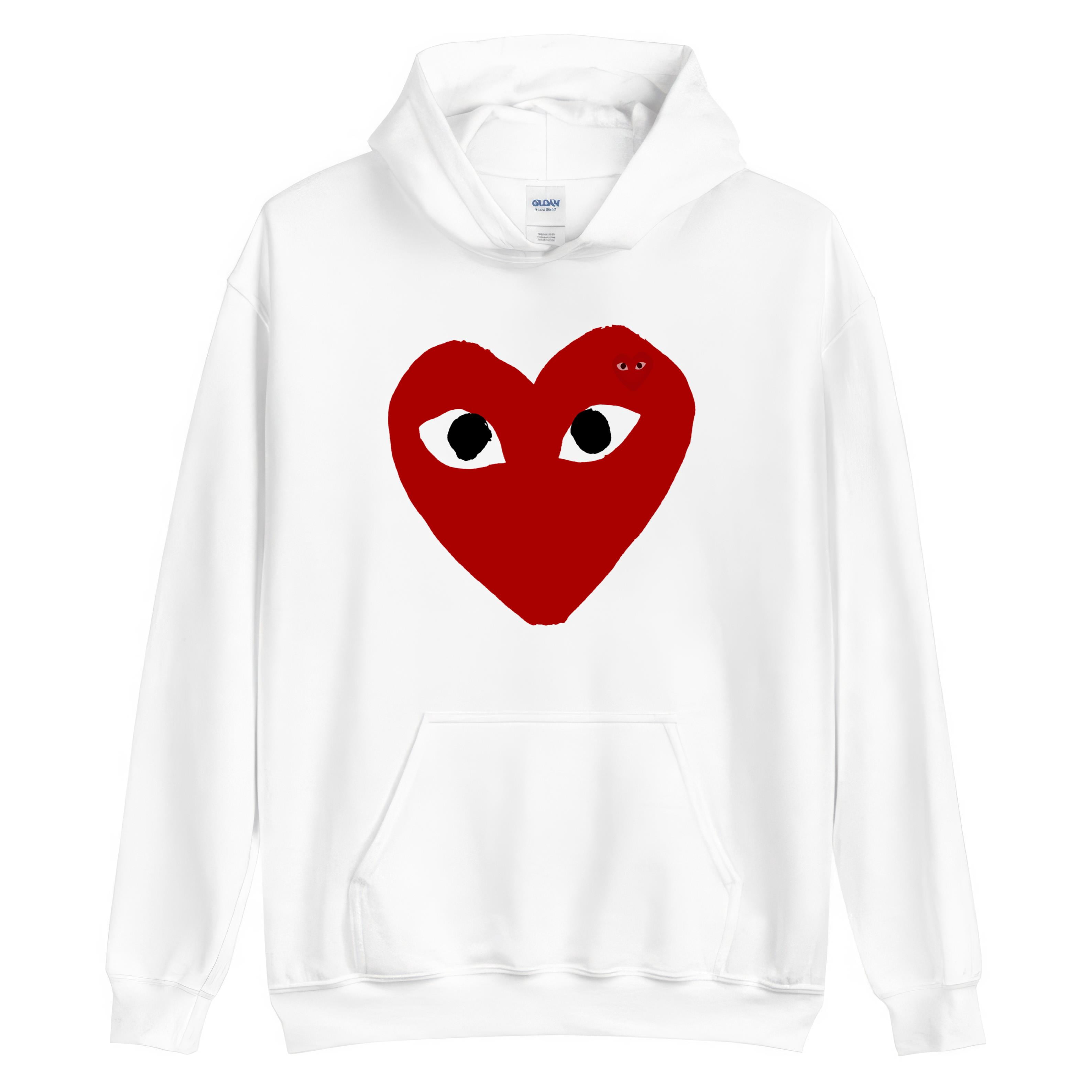 Classic Unisex Shirt with Red Heart Emblem Design - Walmart.com