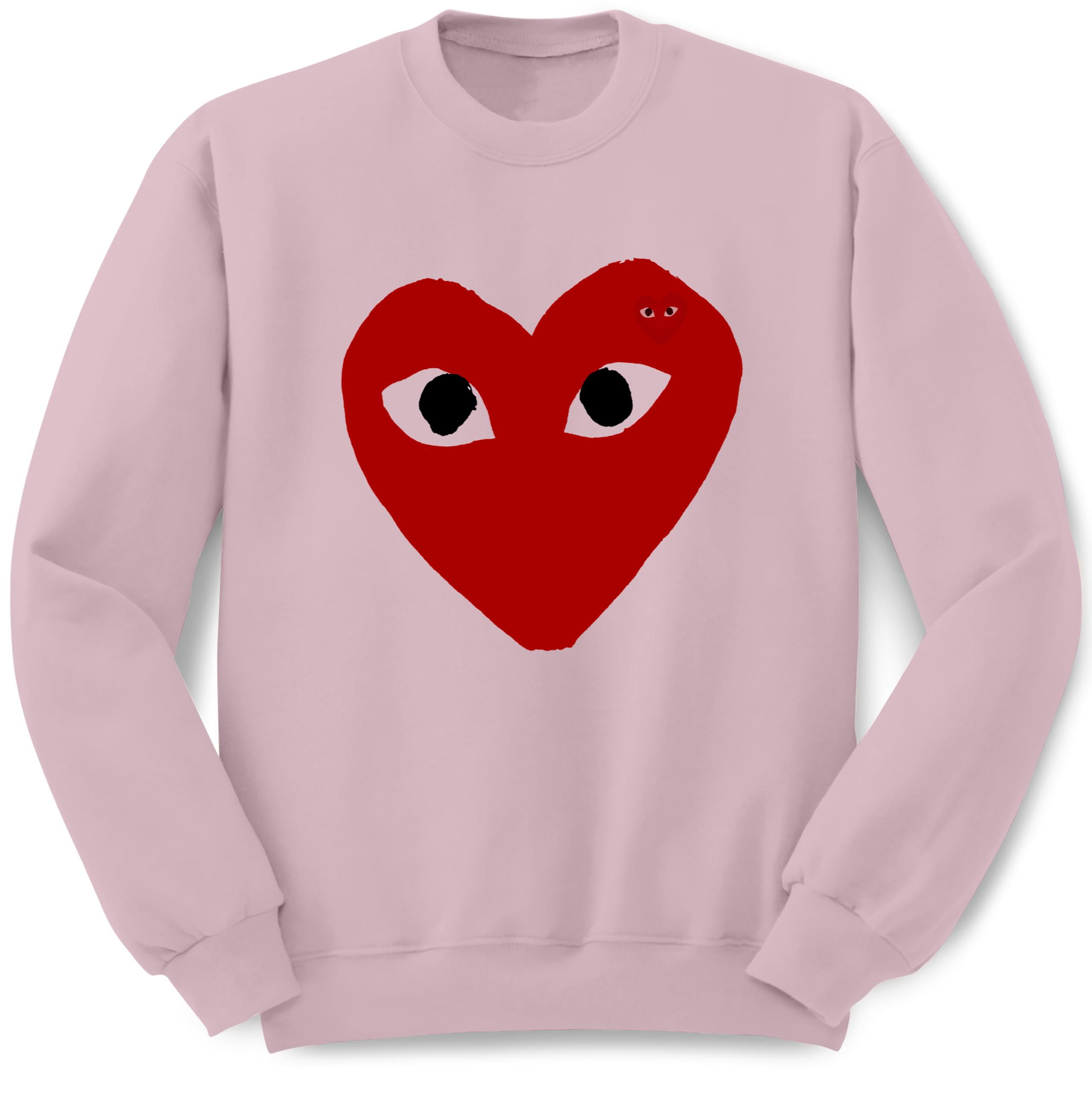 Classic Unisex Shirt with Red Heart Emblem Design - Walmart.com