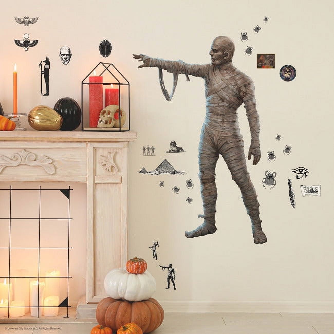 Classic Universal Monsters The Mummy Giant Peel & Stick Wall Decals ...