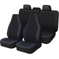 Classic Universal PU Leather Seat Covers Full Set Fit SUVS or Blue High ...
