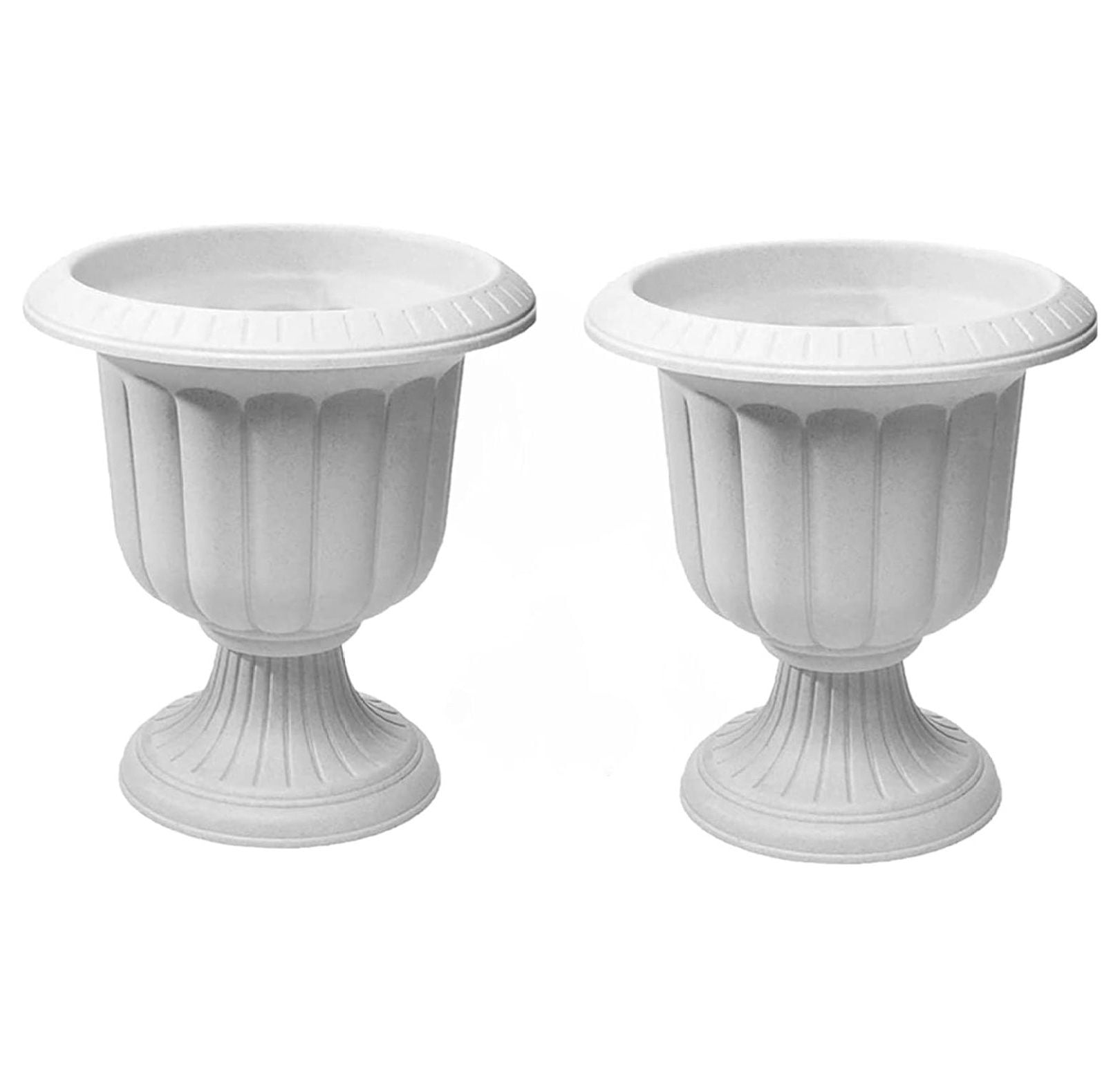 Classic Urn Garden Pot/Planter, Plastic ( Pack of 2) (Stone, 19")2 ...