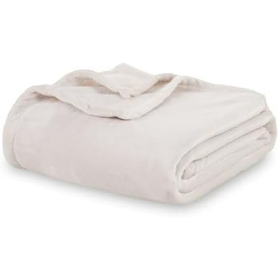 Classic VelvetLoft® Solid Bed Blanket Queen Size,Lightweight Cozy ...