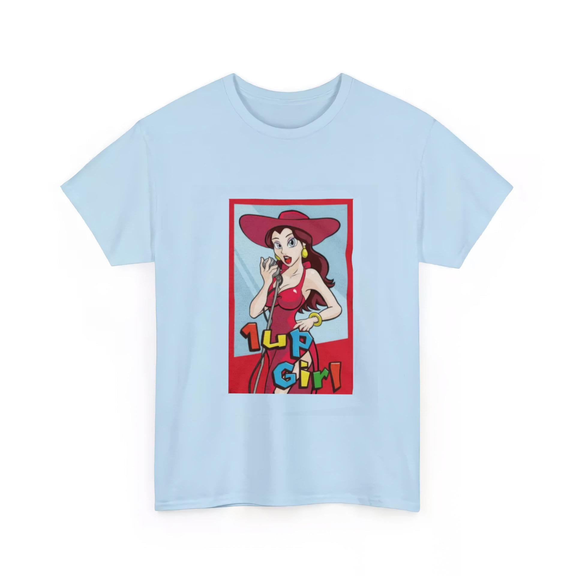 Classic Video Game Character T-Shirt, Unisex Cotton Tee, 1-Up Girl 2022 ...