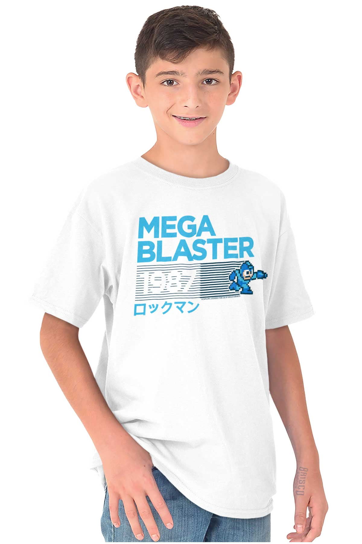 Classic Video Game Mega Man Blaster Crewneck T Shirts Boy Girl Teen ...