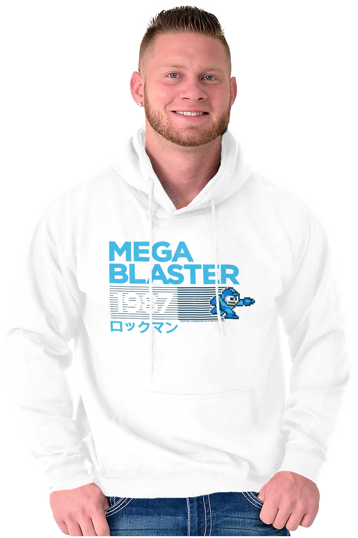 Classic Video Game Mega Man Blaster Unisex Plus Size Hoodie Brisco ...
