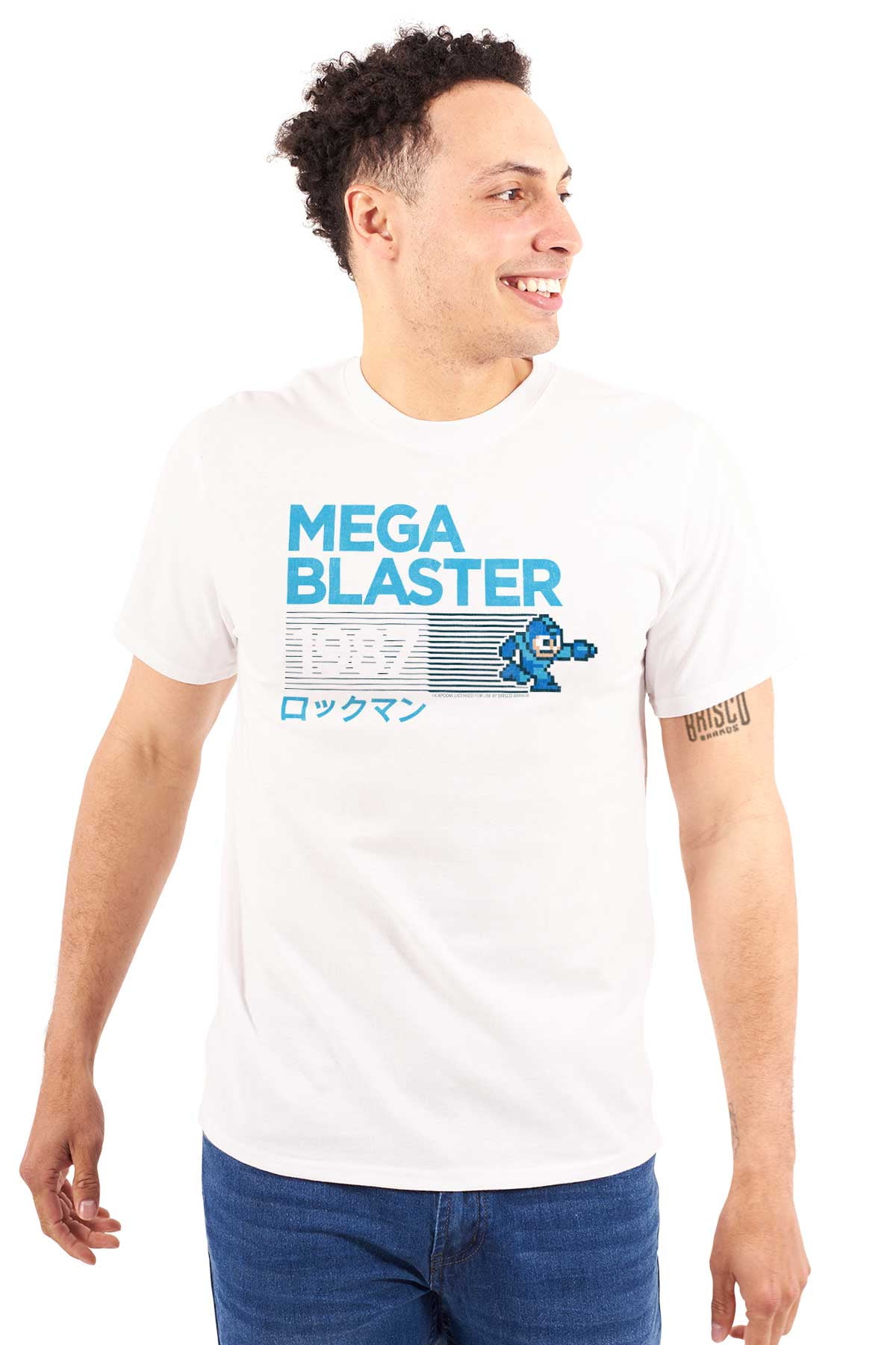 Classic Video Game Mega Man Blaster Unisex Plus Size Graphic Tee Brisco ...