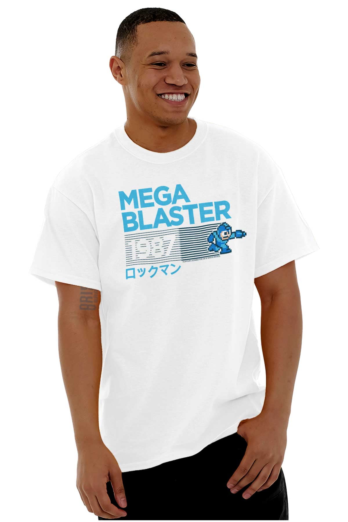 Classic Video Game Mega Man Blaster Men's Graphic T Shirt Tees Brisco ...