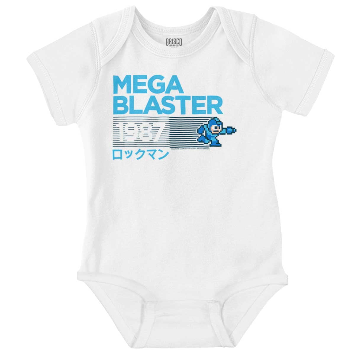 Classic Video Game Mega Man Blaster Romper Boys or Girls Infant Baby ...