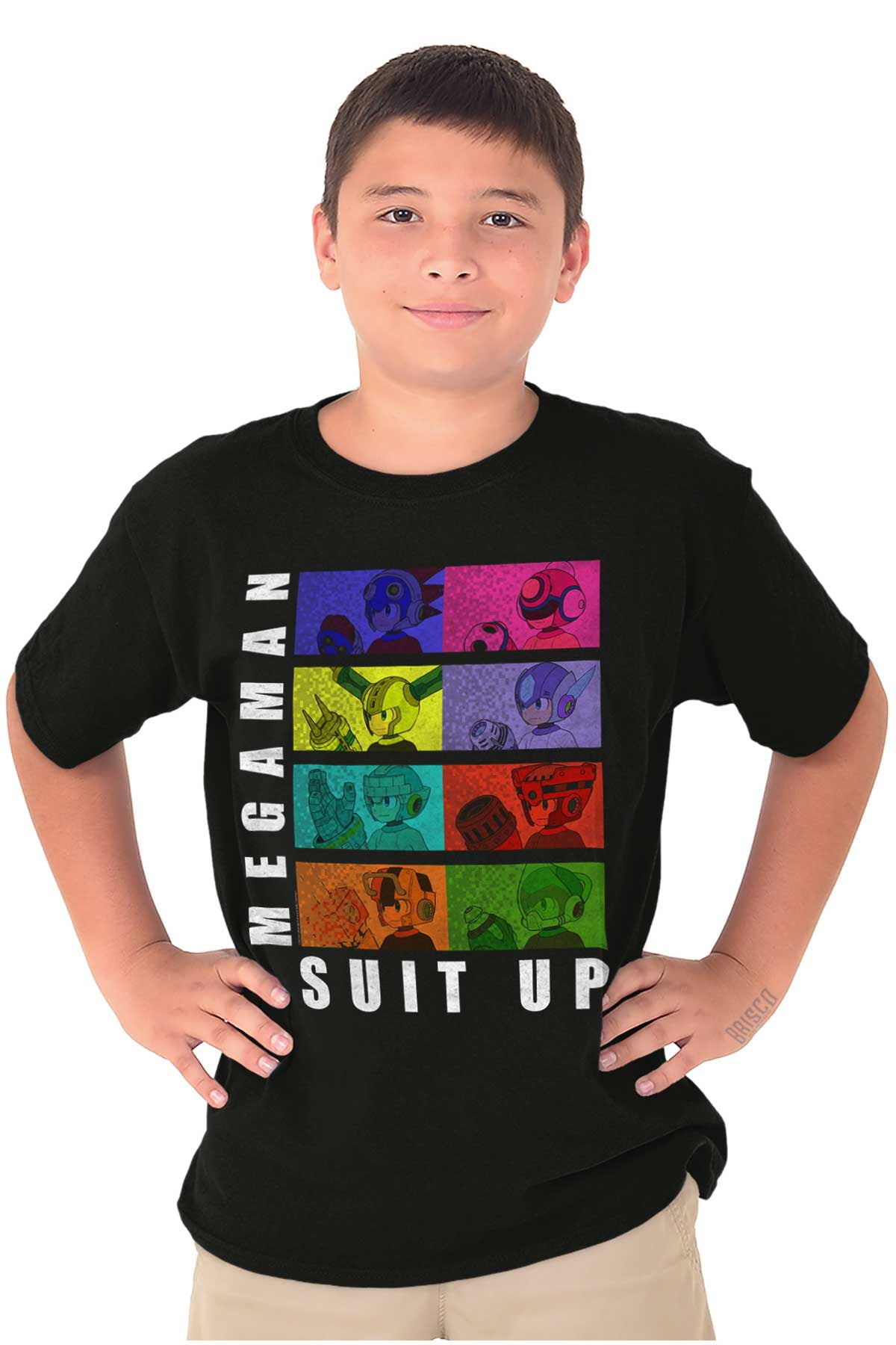 Classic Video Game Mega Man Suit Up Crewneck T Shirts Boy Girl Teen ...