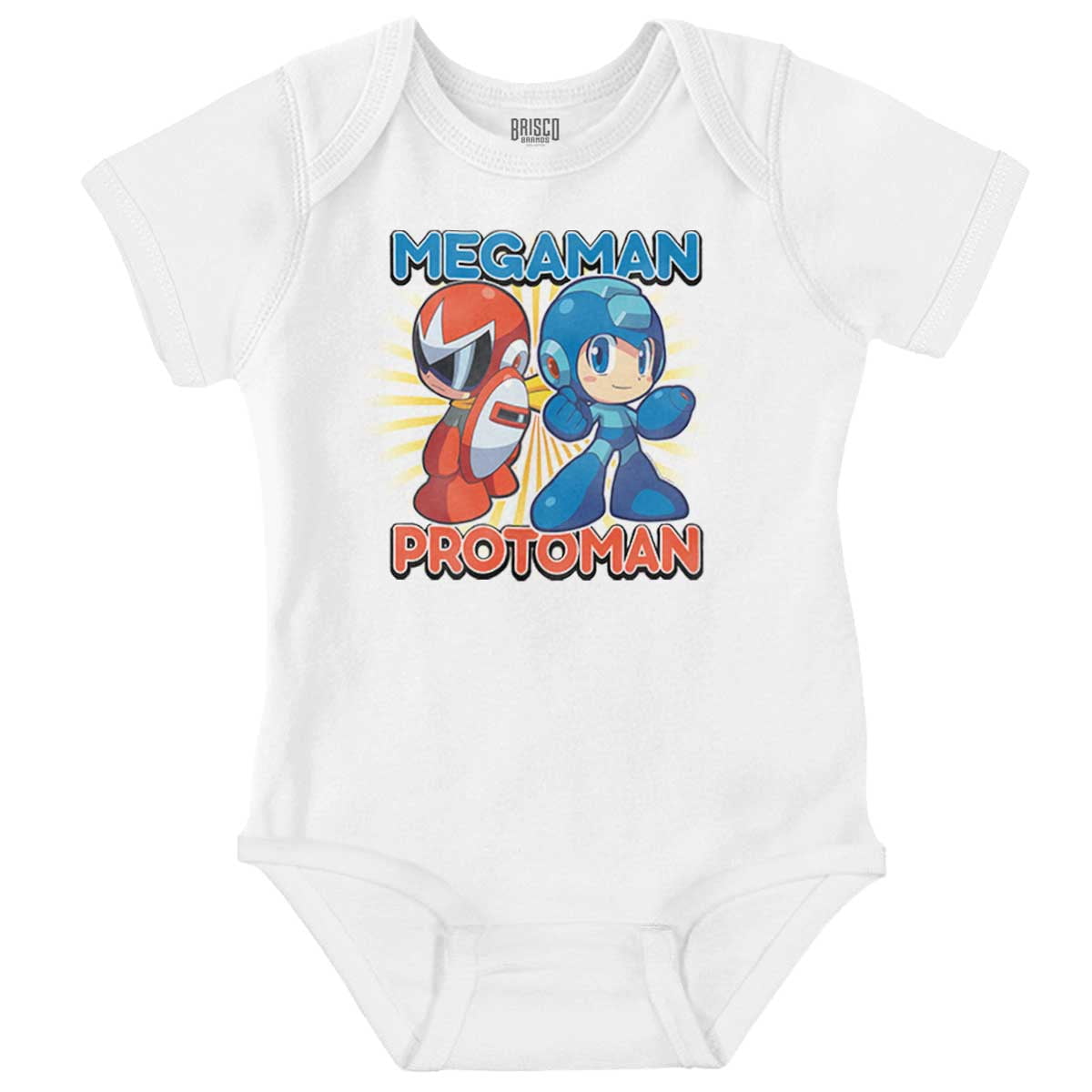 Classic Video Game MegaMan ProtoMan Romper Boys or Girls Infant Baby ...