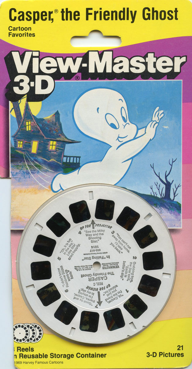 Classic ViewMaster CASPER, The Friendly Ghost - 3 Reel Card - Walmart.com