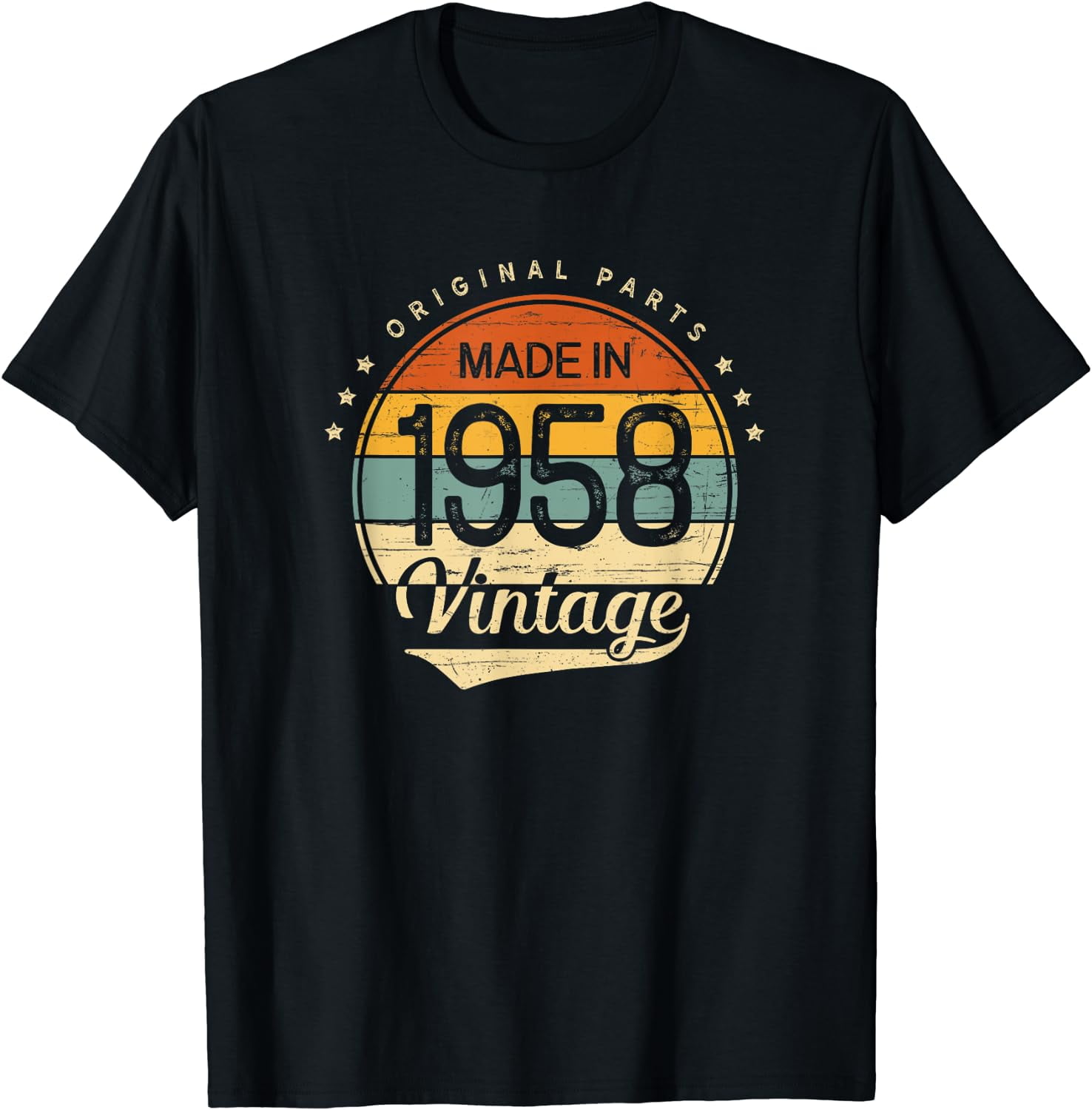 Classic Vintage 1958 Birthday Born in 1958 Retro T-Shirt - Walmart.com