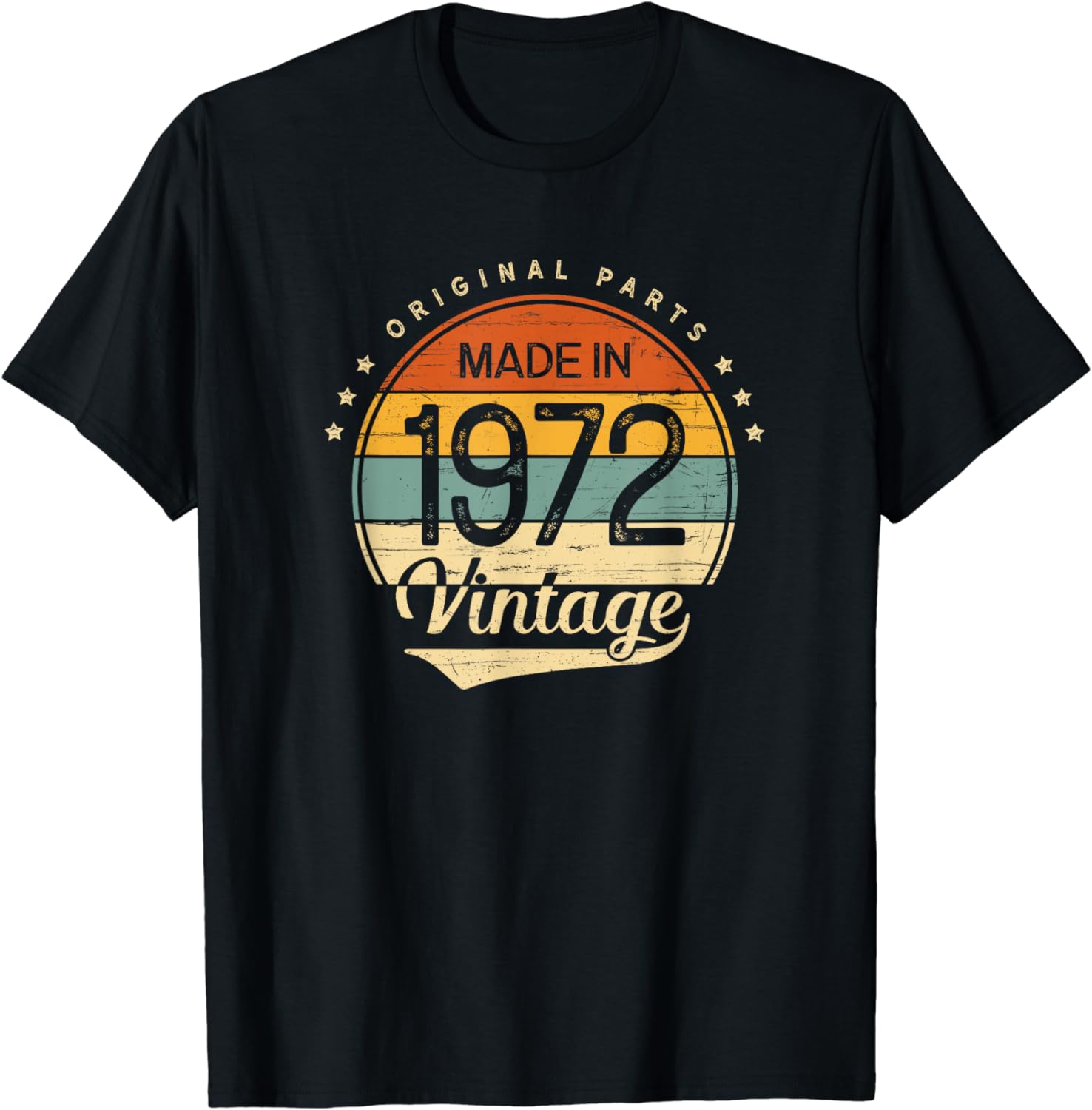 Classic Vintage 1972 Birthday Born in 1972 Retro T-Shirt - Walmart.com