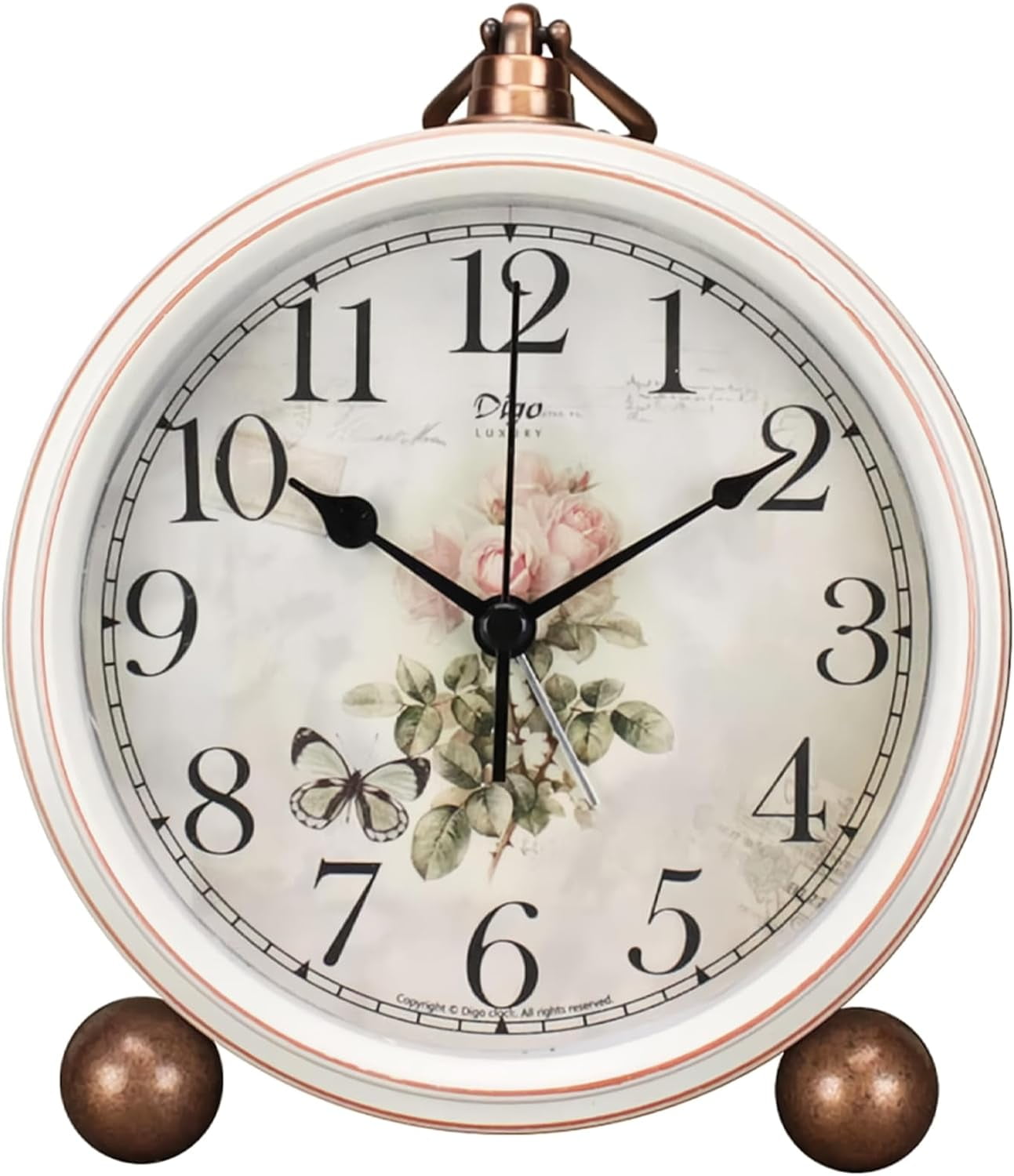 Classic Vintage Clock - Elegant and Decorative Analog Clock,Silent Non ...