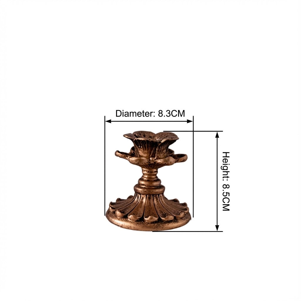 Classic Vintage Gold Candlestick Holder Decor Wedding Photo Prop ...