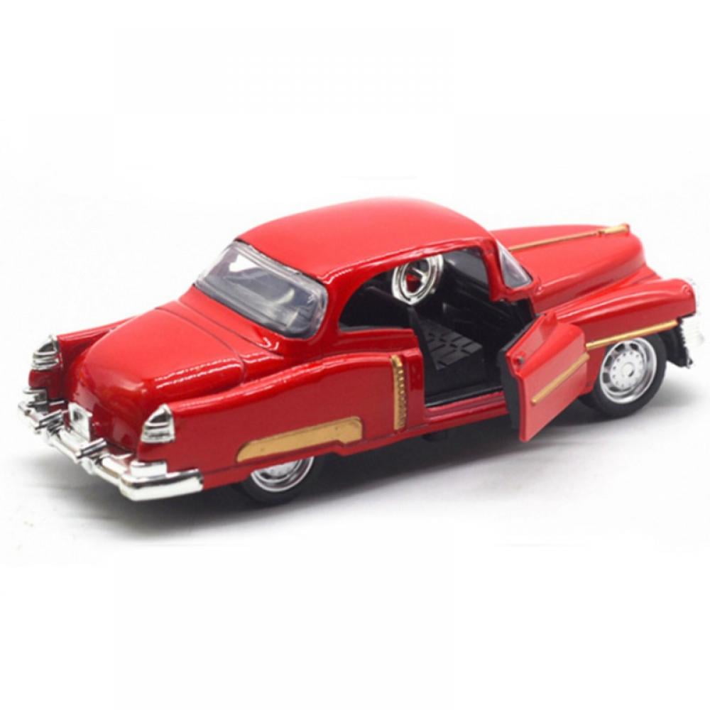 Classic Vintage Metal Pull Back Car Model Toy with Open Doors for Gift ...
