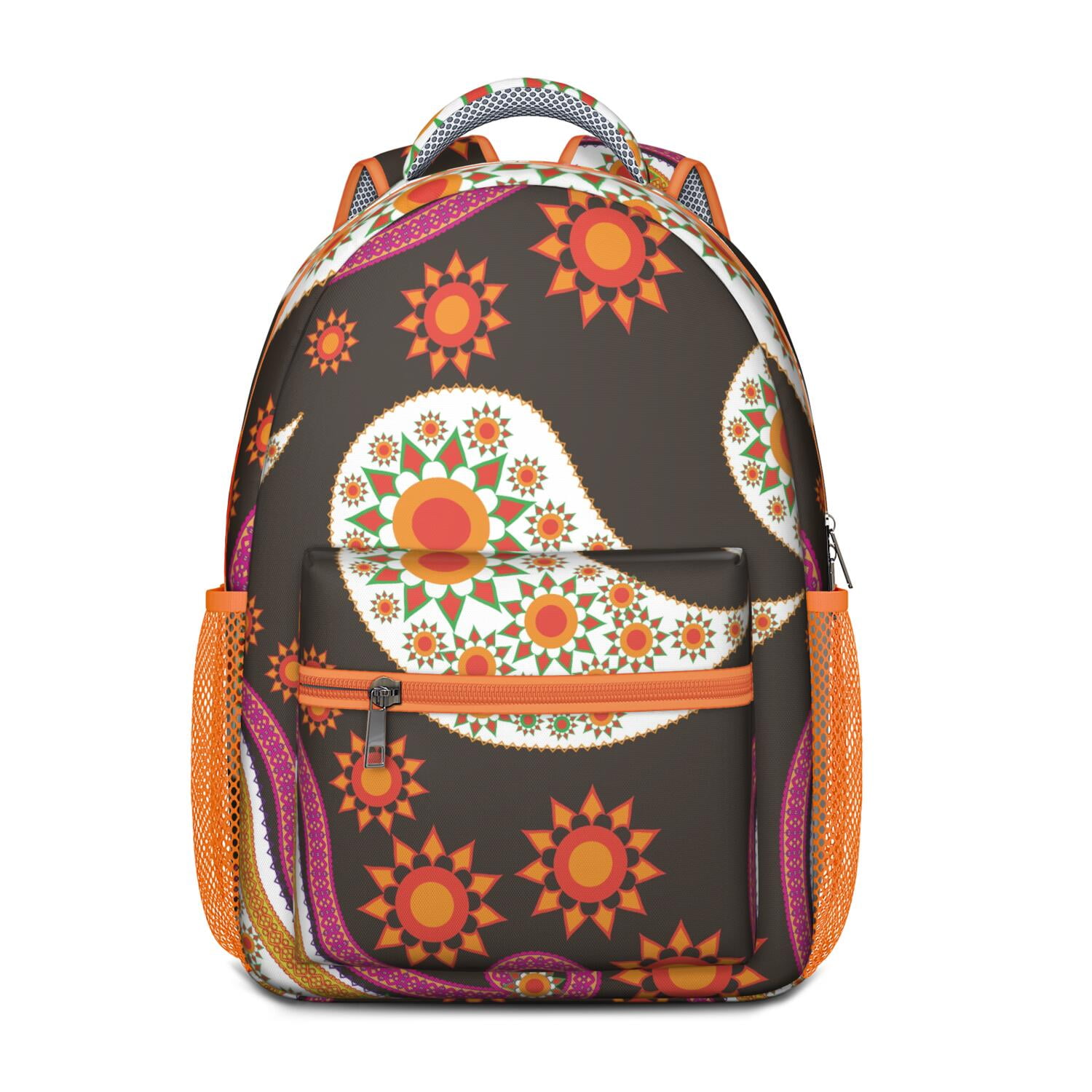 Classic Vintage Paisley Backpack - Waterproof Ergonomic Bookbag for ...
