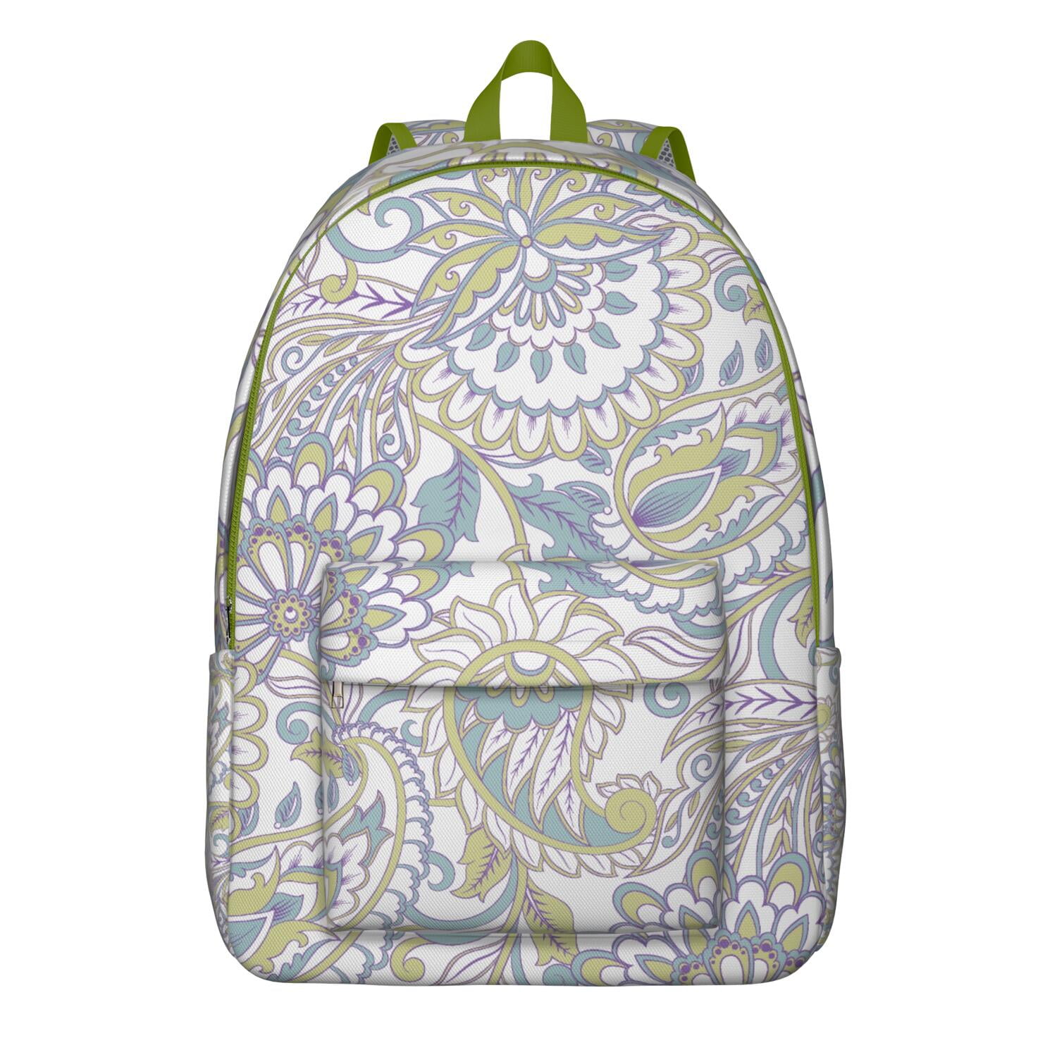 Classic Vintage Paisley School Bag with Ethnic Floral and Colorful ...