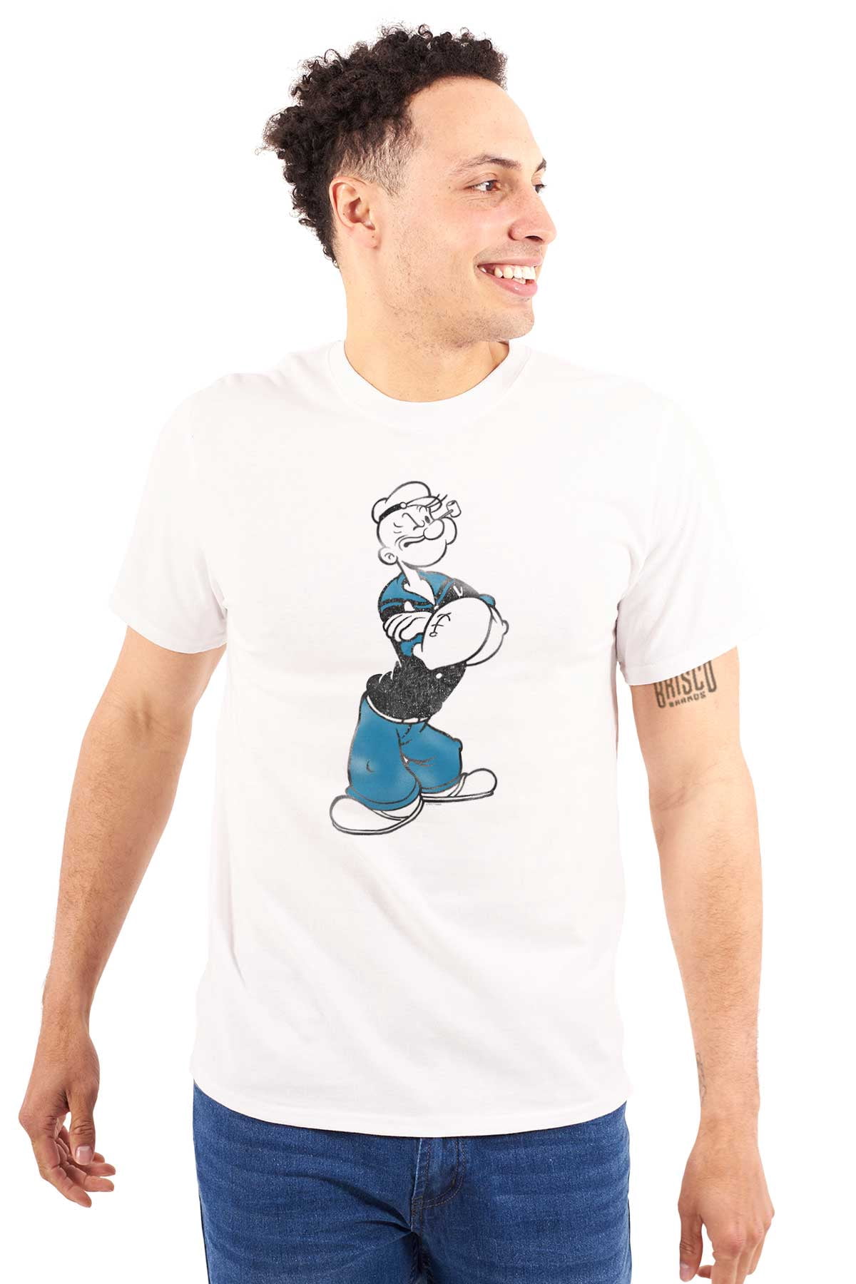 Classic Vintage Popeye the Sailor Man Men's Graphic T Shirt Tees Brisco ...