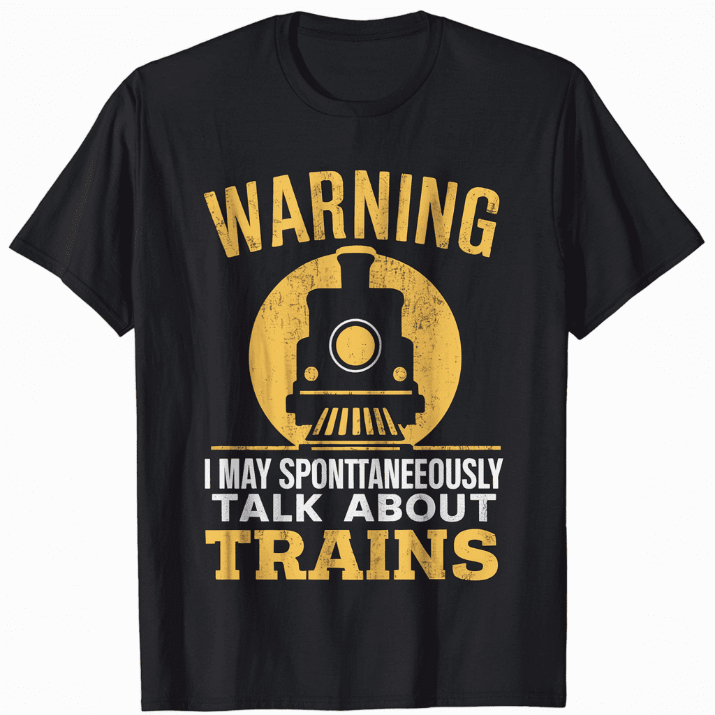 Classic Vintage Train Enthusiast Cool Steam Locomotive T-Shirt ...