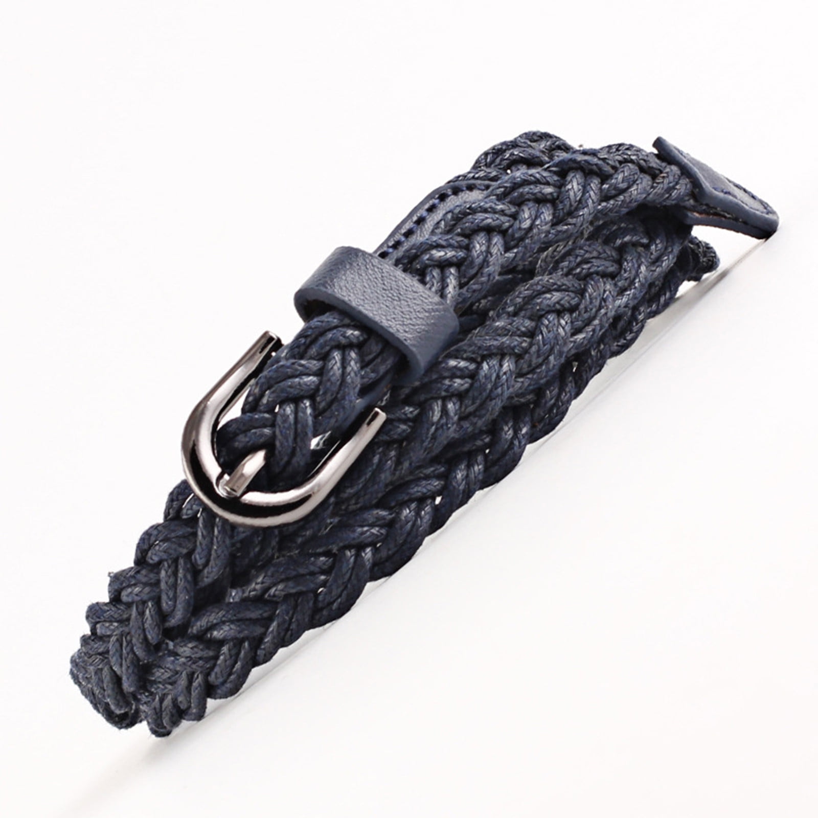 Classic Vintage Wax Rope Clothing Braided Belt Women's Pin Buckle ...