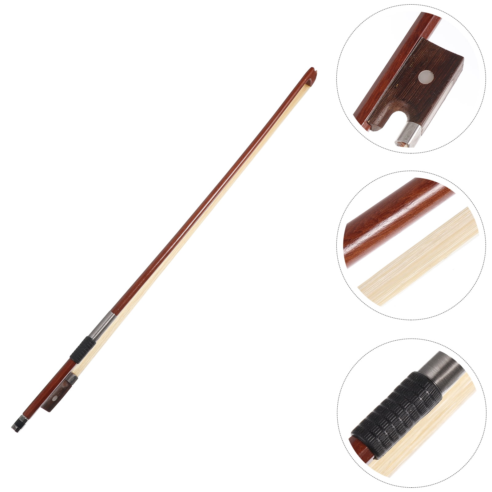 Classic Violin Bow 1/ 8 Size with Horse Hair Well Balanced Student ...