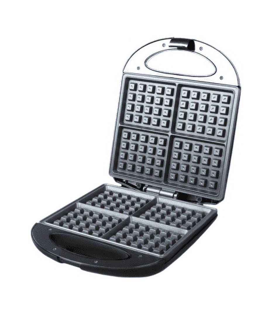 Classic Waffle Iron, 4 Square Belgian Waffle Maker, Non-Stick with ...