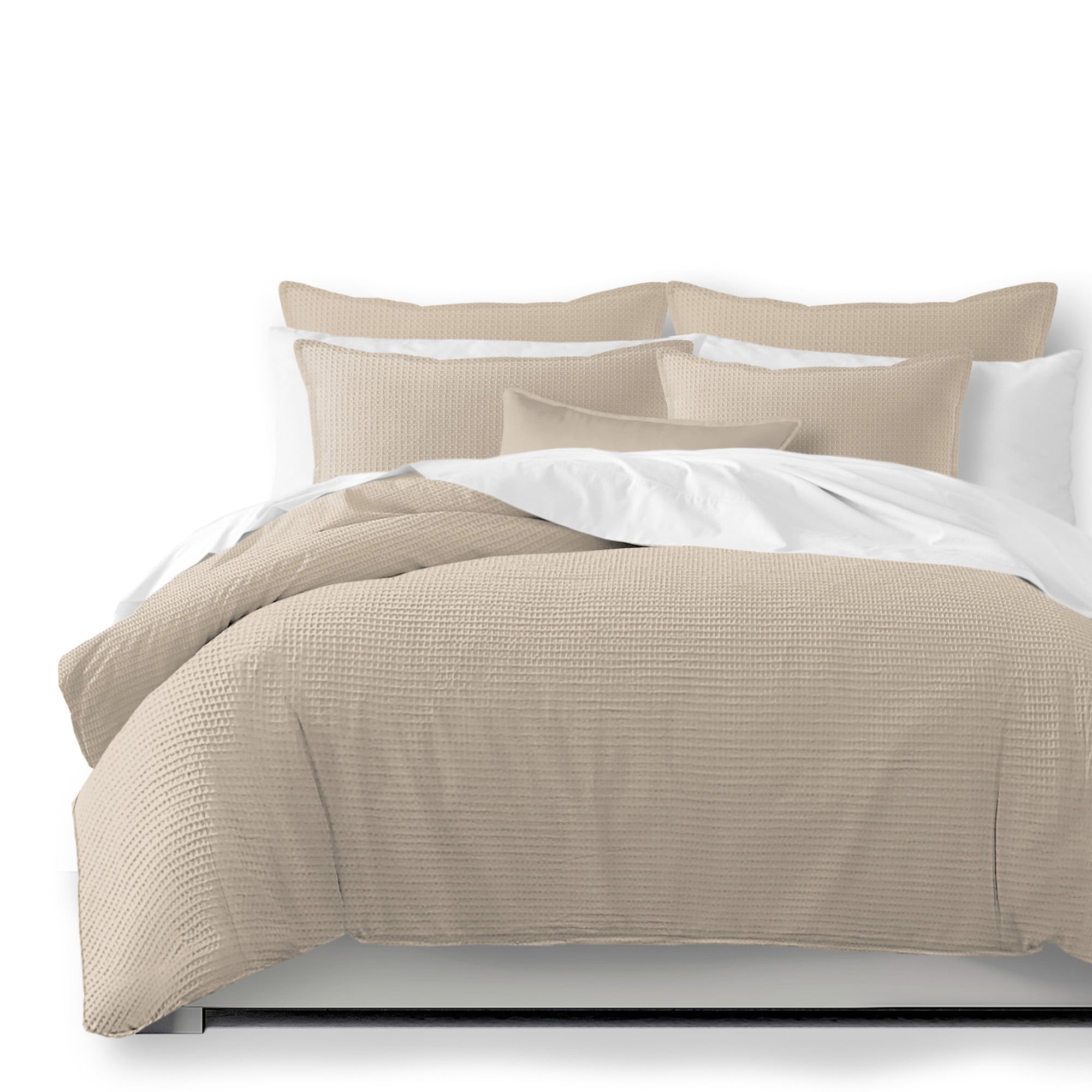 Classic Waffle Natural Comforter Set Full - Walmart.com