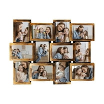 8 Gray Gallery Collage Frame Set for 4x6 Photos with Unique Tree Decor ...