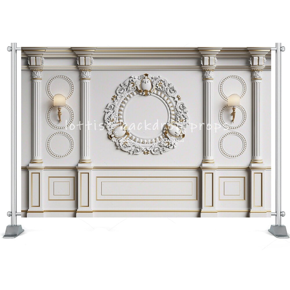 Classic Wall Photography Backdrop Vintage Castle Room Carving Pattern ...