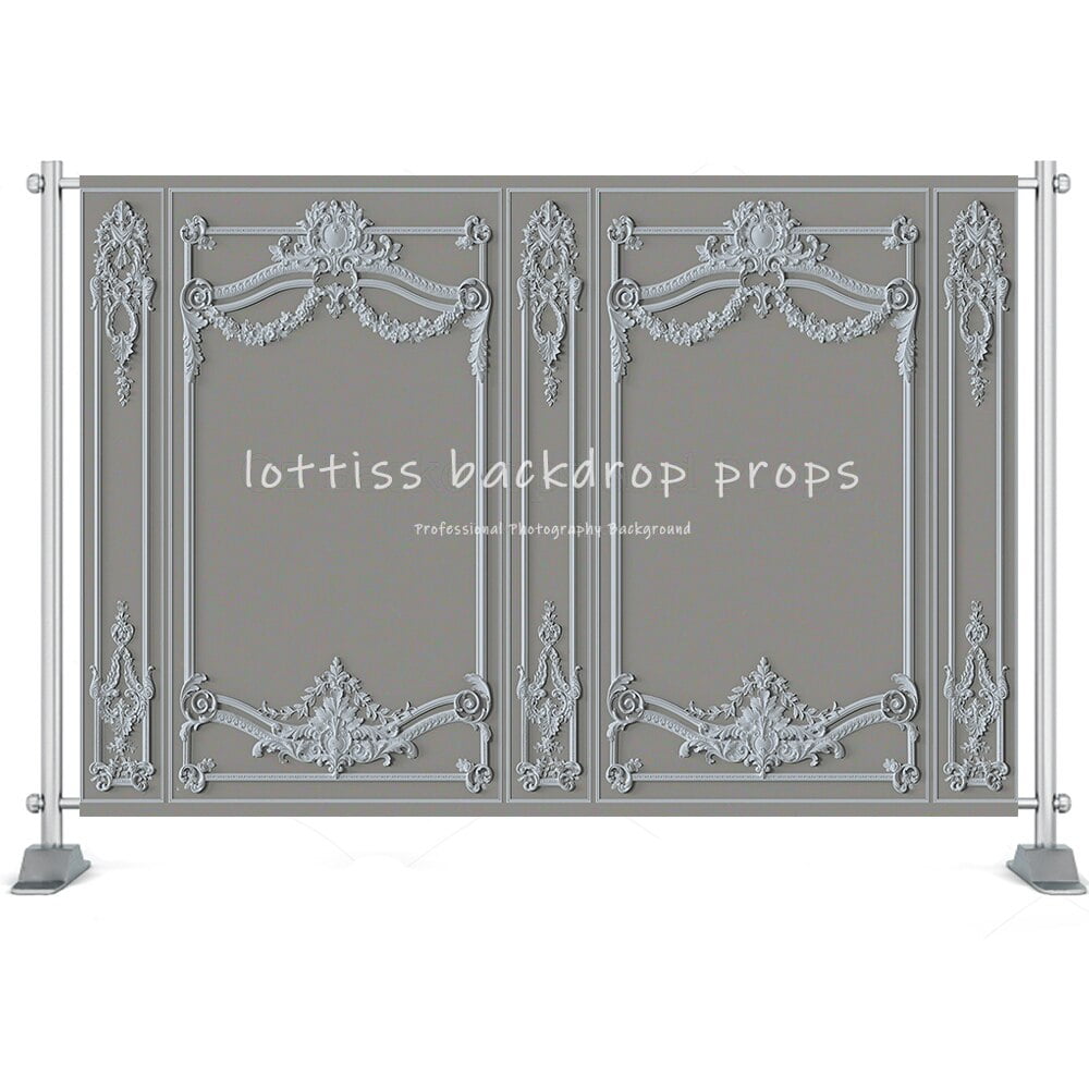 Classic Wall Photography Backdrop Vintage Castle Room Carving Pattern ...