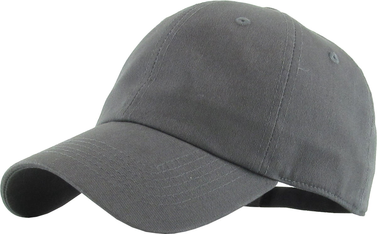 Classic Unisex Cotton Adjustable Low Crown Baseball Cap – Plain Dad Hat ...