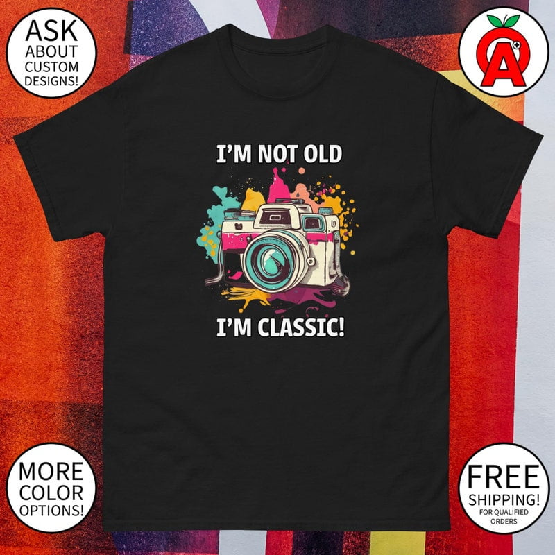 Classic Watercolor Camera For Unisex And Not And Old And Fun Unisex T ...