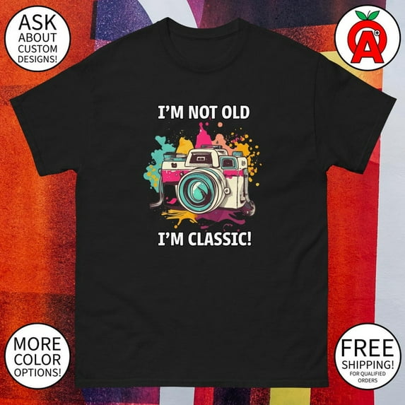 Classic Watercolor Camera For Unisex And Not And Old And Fun Unisex T ...