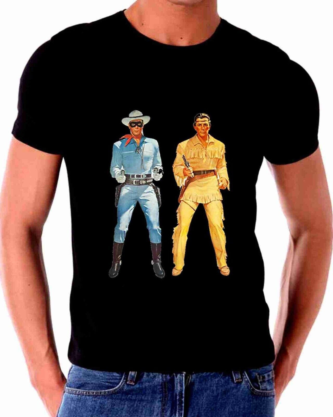 Classic Western Duo Shirt Old West TV Show Cowboys Retro Art Vintage ...