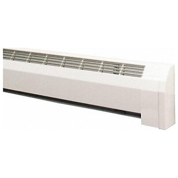 Classic Hydronic Baseboard Heater, 24 3/4"x9 1/8"x3 3/8", White, CLCU75 ...