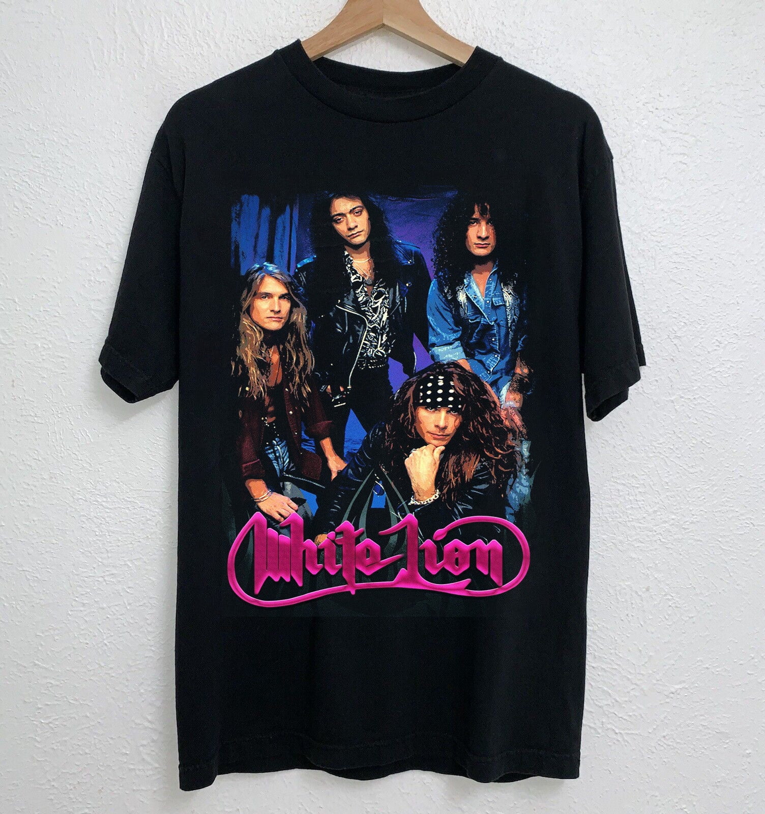 Classic White Lion Wait Gift For Fan Black Size S M L XL - 5XL Shirt ...