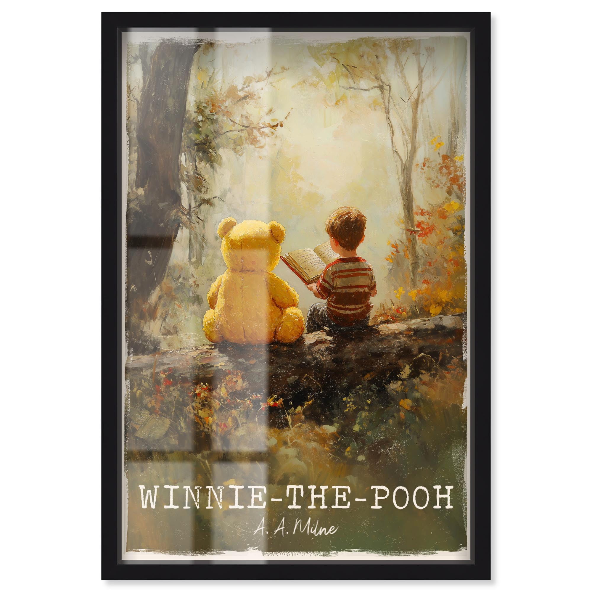 Classic Winnie the Pooh Shadowbox Print Classic Book Art by Art Remedy ...