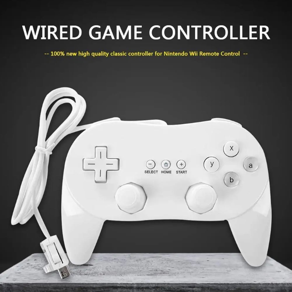 Classic Wired Game Controller Compatible For Wii Wired Gaming Joystick ...